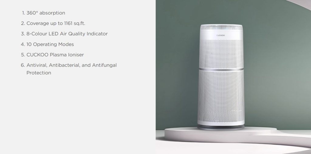 Cuckoo Air Purifiers Enhance Air Quality Protector